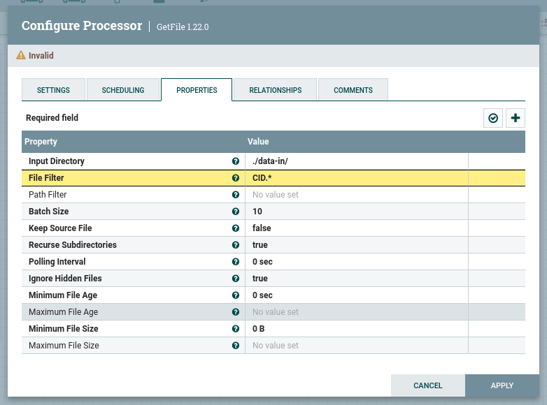 Dados CID - ETL - Apache Nifi Dados CID - ETL - Apache Nifi